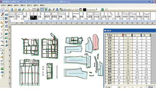 Garment CAD Pattern Design System V.9